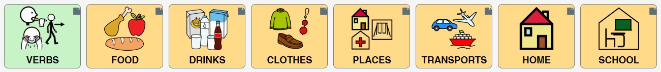 AsTeRICS Grid Communicator – 9 – Actions – Navigate to other grid ...