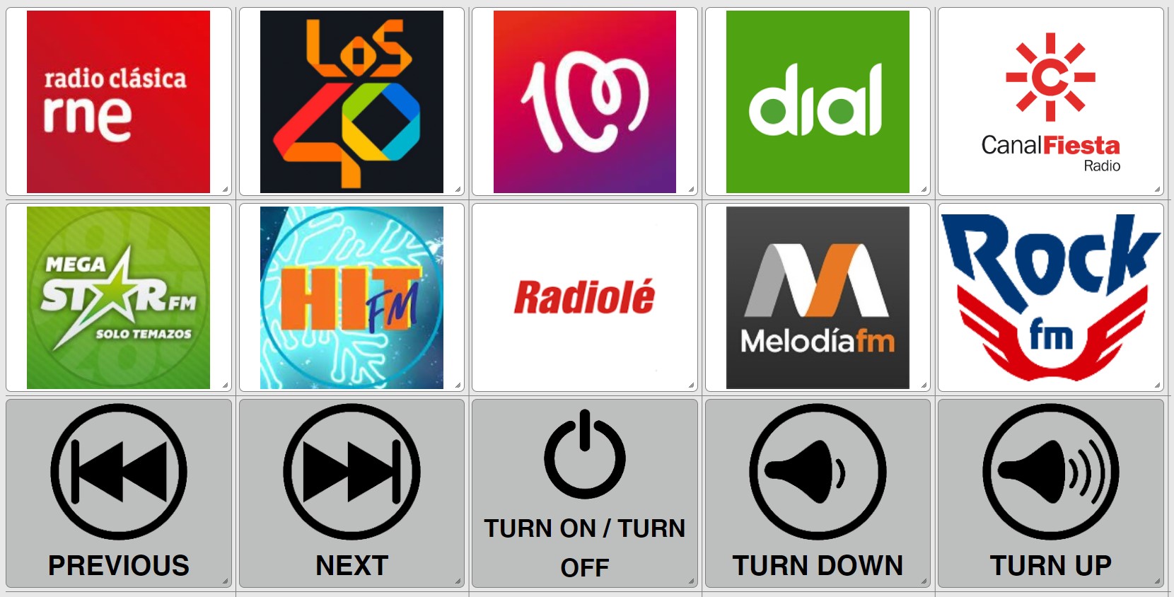 AsTeRICS Grid Communicator – 12 – Actions – Web radio action – Aula ...