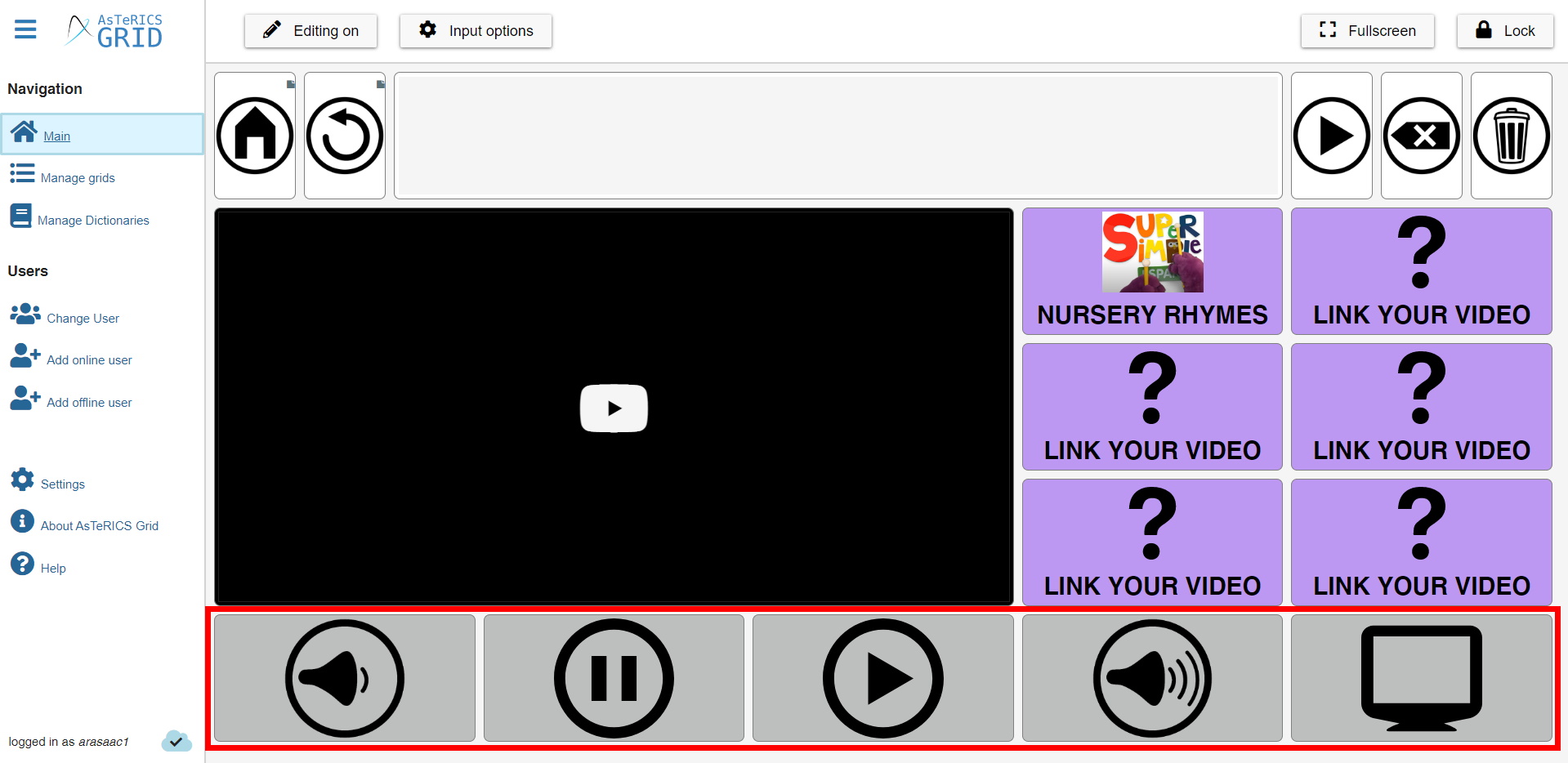 AsTeRICS Grid Communicator – 13 – Actions – Youtube Action – Aula ...