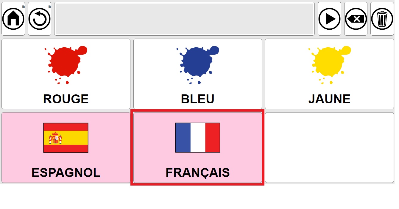 Comunicador AsTeRICS Grid – 14 – Acciones – Cambiar idioma del ...