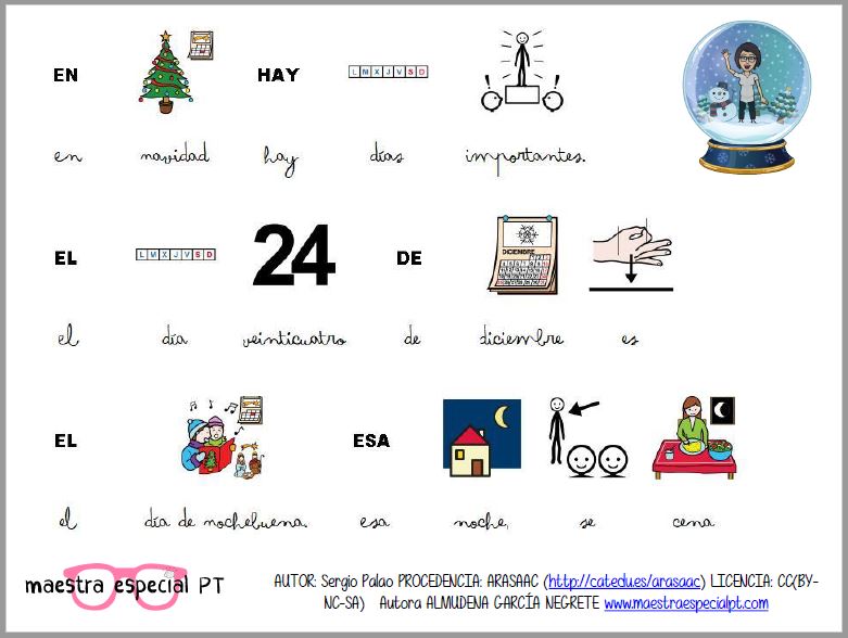 Historia social - Navidad - Pictofacile