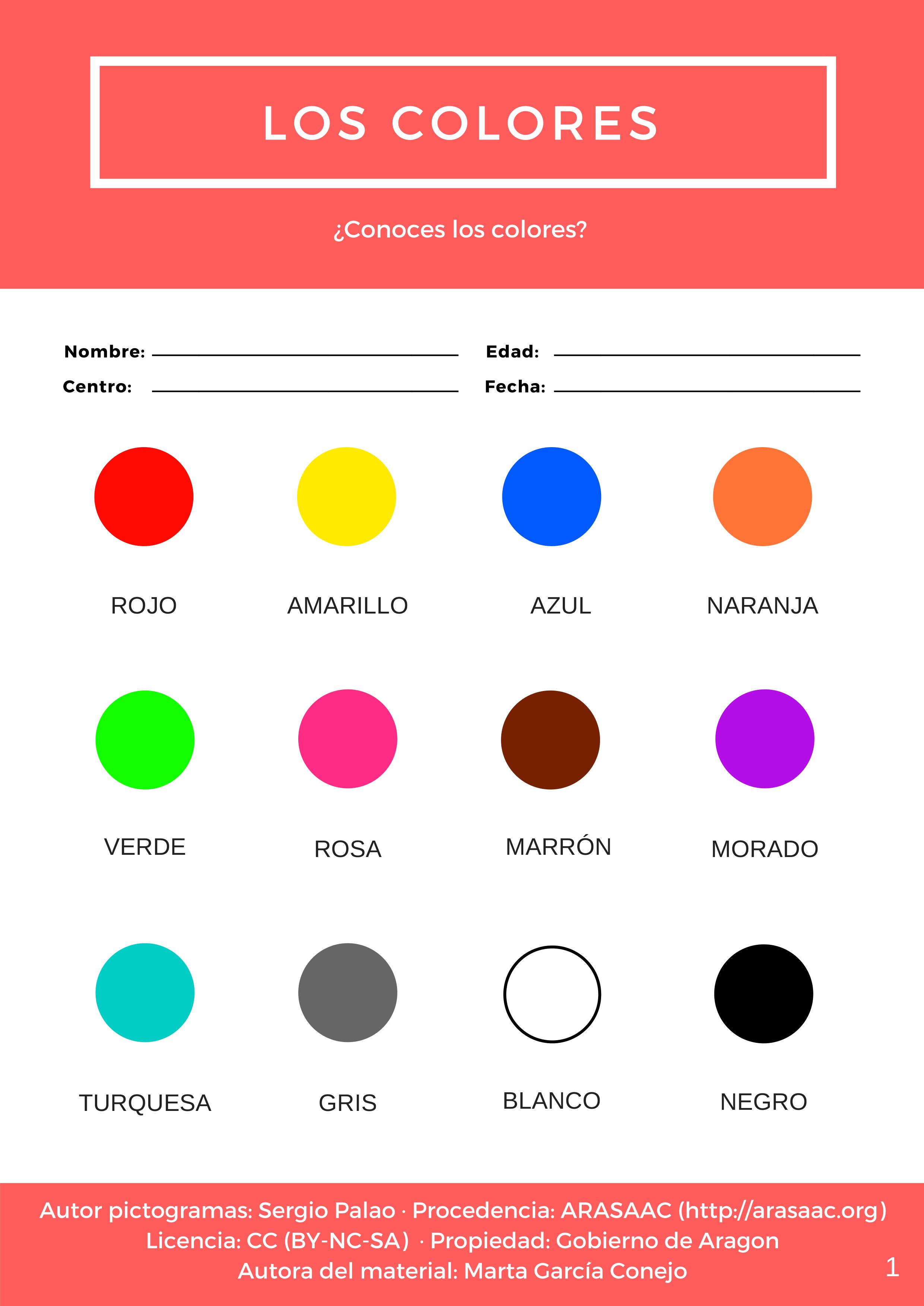 Aprendo los colores