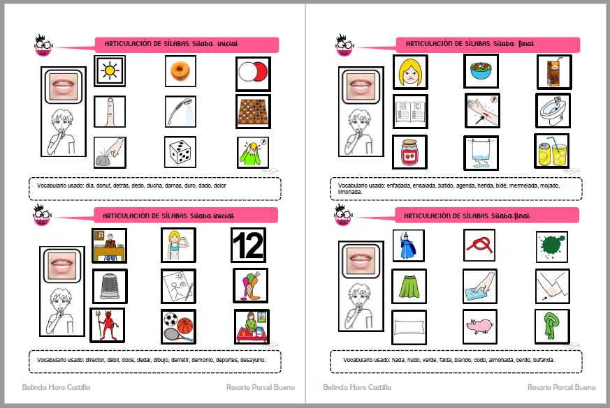 Cuadernillos de coordinacion para trabajar los sonidos del habla con la ...