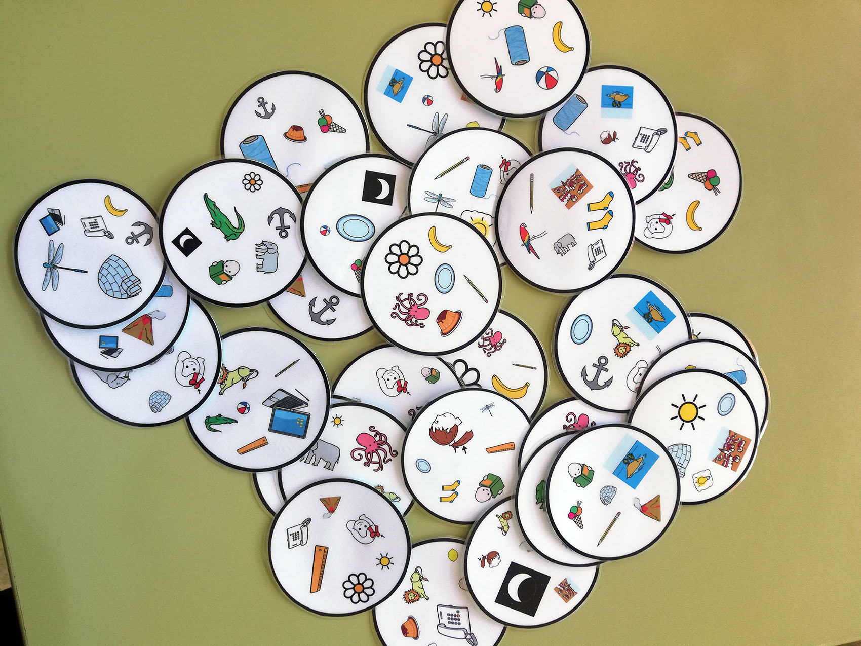 Juego Dobble - Encuentra el elemento común - Fonemas /l/ y /d/