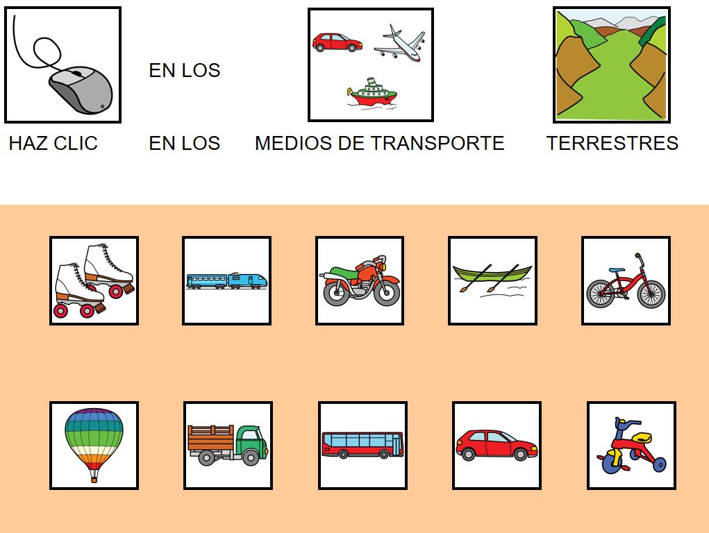 Medios de Transporte: terrestres, aéreos y acuáticos