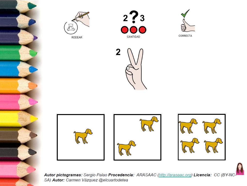 Cuaderno de actividades para asociar número y cantidad | ARASAAC ...