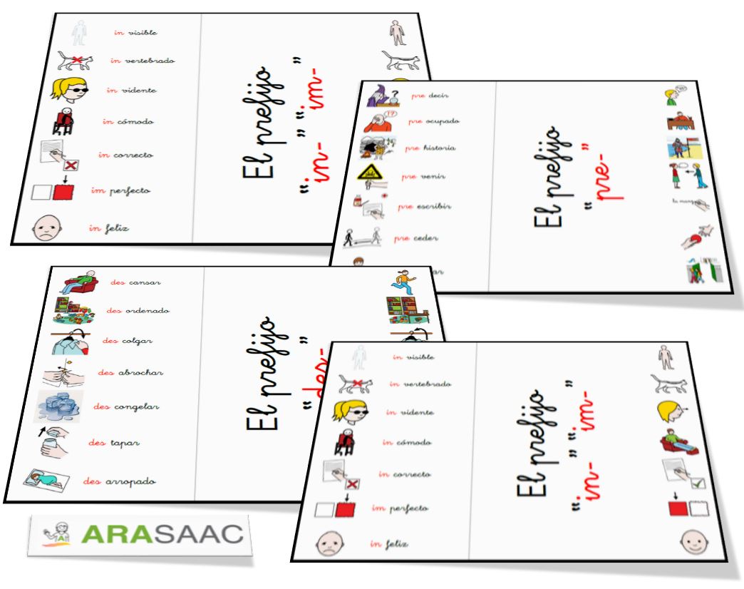 Trabajamos los prefijos -in, ím, -pre, -des