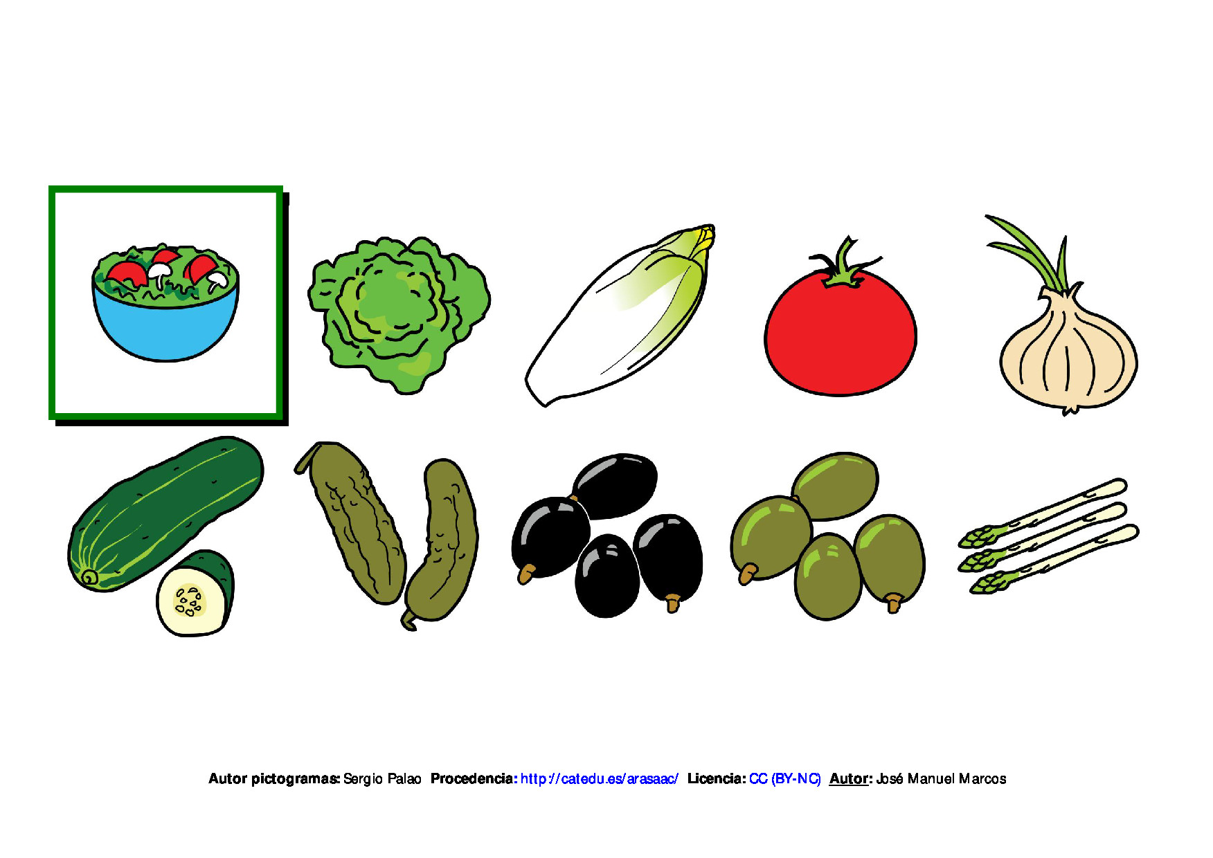 Cuaderno de comidas y bebidas. | Pictofacile.com