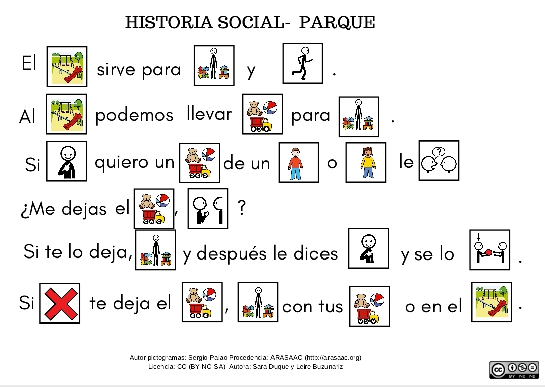 Historia social: en el parque