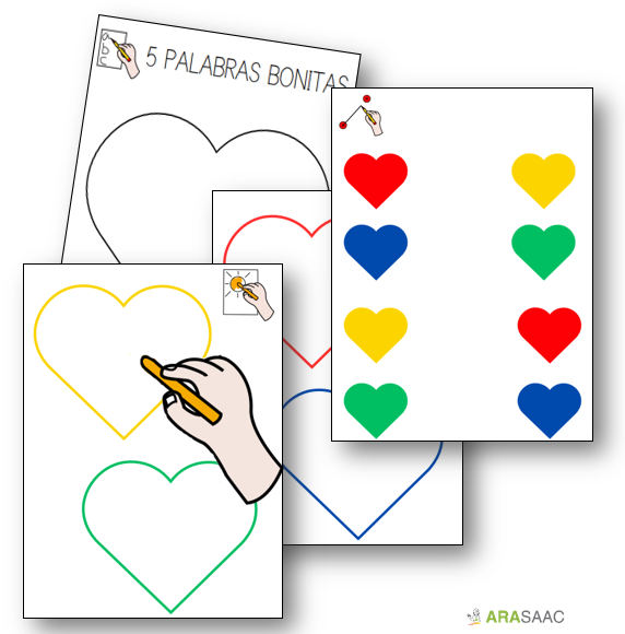 Fichas San Valentin.