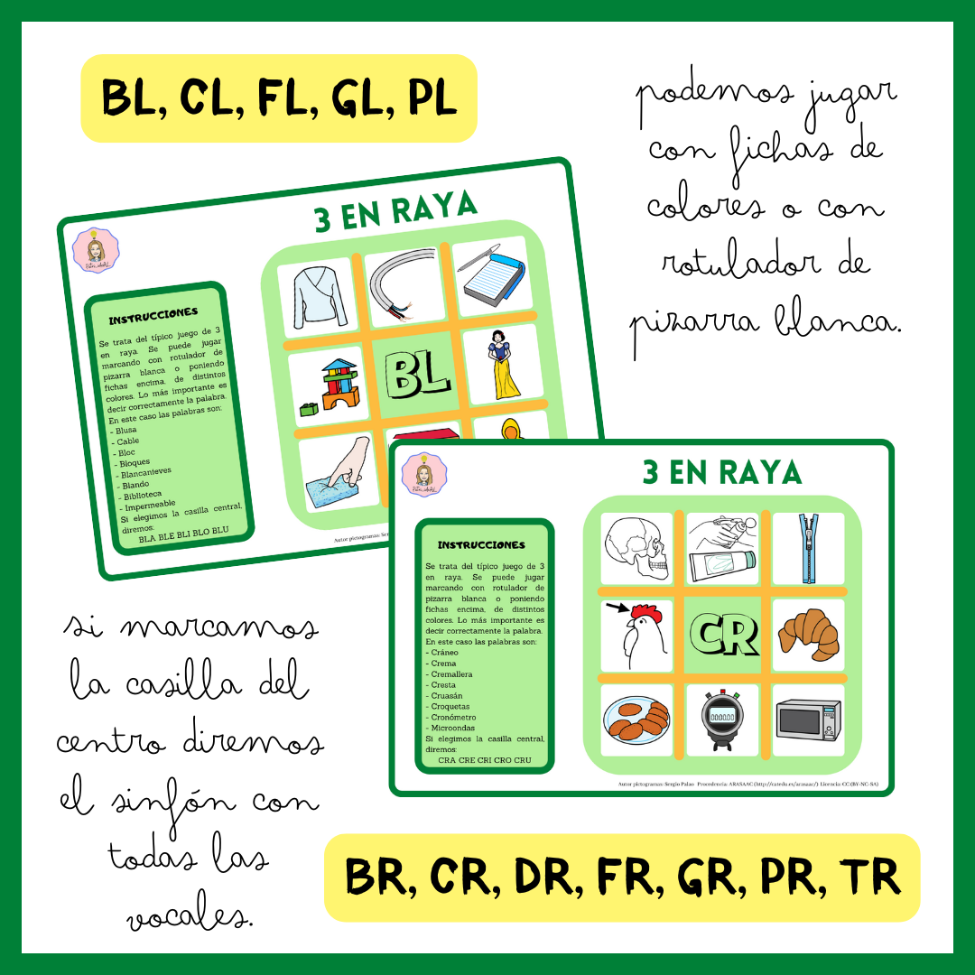 Juego 3 en raya: Articulación de sinfones líquidos y vibrantes ...