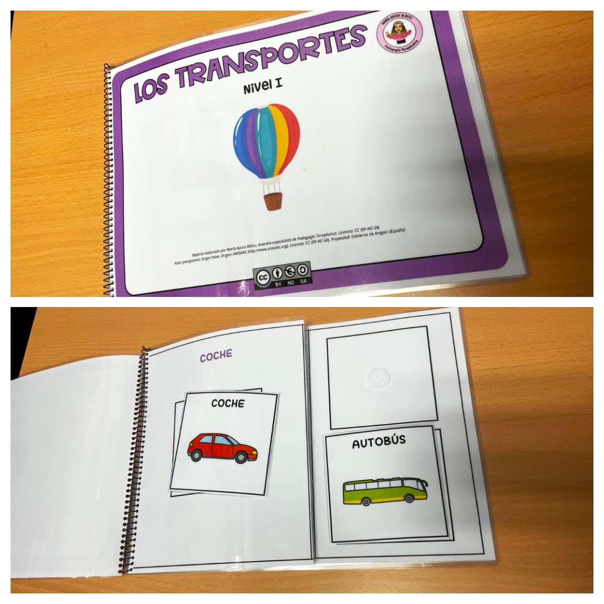 Material TEACCH: Los transportes