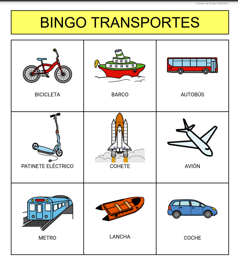 Bingo transportes