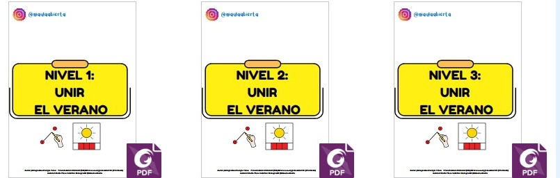 UNIR VOCABULARIO DEL VERANO - Pictofacile