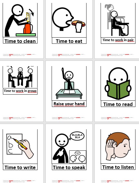 Pictograms of Instructuins - Pictofacile