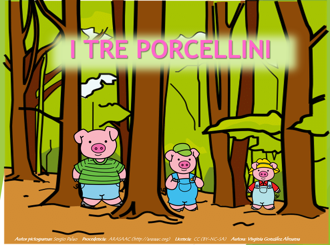 I tre porcellini - Pictofacile